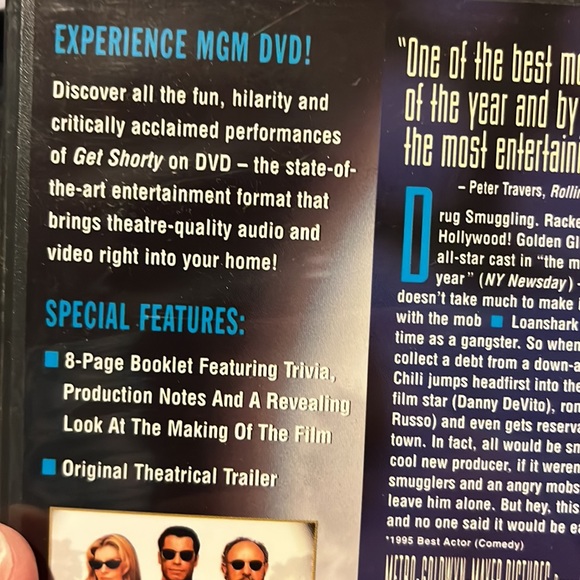 MGM | Media | Get Shorty Dvd Used John Travolta Rene Russo Gene Hackman ...